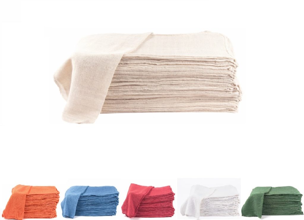 Natural Shop Towels / Mechanics Rags / Shop Rag / Oil Change Rag 18×18 ...