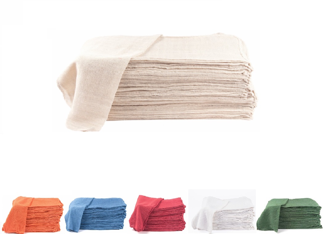 Natural Shop Towels / Mechanics Rags / Shop Rag / Oil Change Rag 18×18 ...